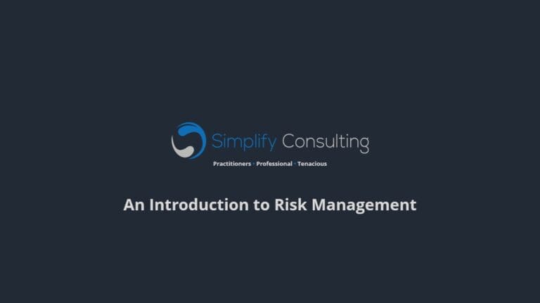 An Introduction to Risk Management - Simplify Consulting